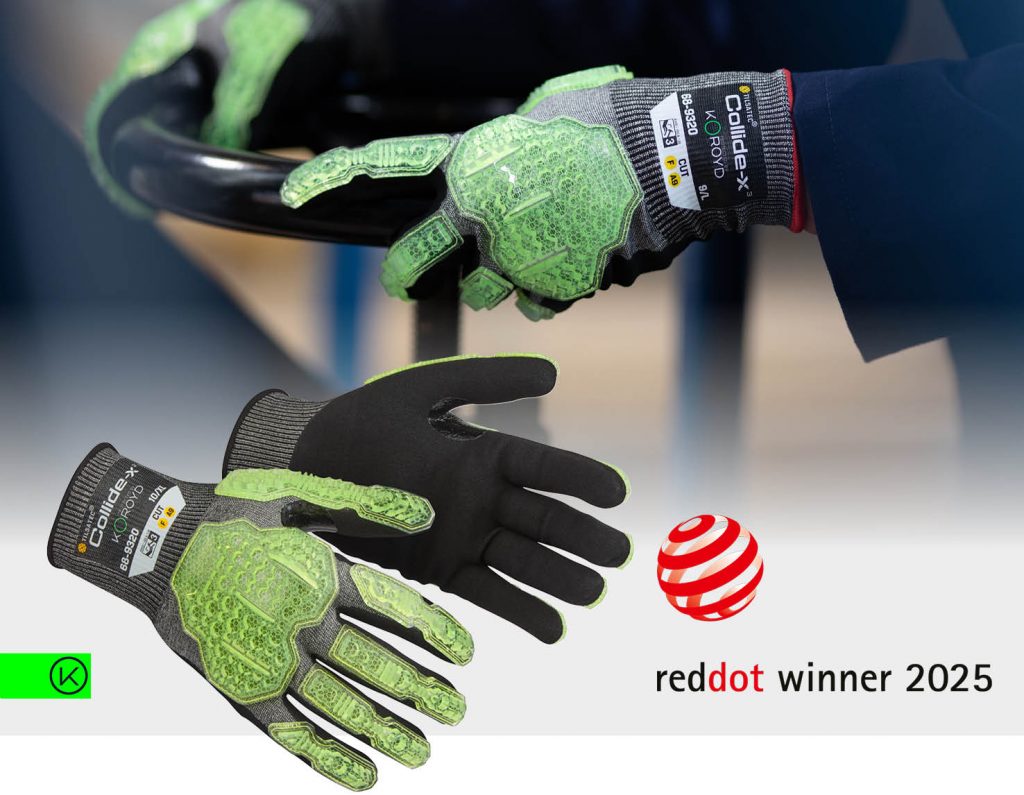 Collide-x3 Impact Glove Wins Red Dot Design Award 2025 - Tilsatec Collide-X